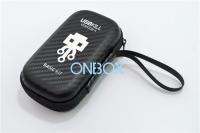 China Soft EVA Zipper Bag for Car Key Carbon Fibre PU 65x120x40mm Black for sale