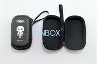 China Soft EVA Zipper Bag for Car Key Carbon Fibre PU 65x120x40mm Black for sale