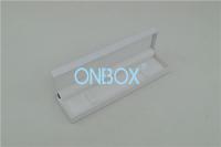 China Plastic Core Cardboard Watch Boxes In White Art Paper For Bracelet for sale