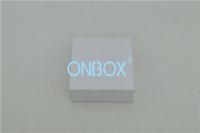 China White Leatherette Bangle Jewelry Box 85x90x33mm Eco Friendly Custom Logo for sale