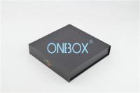 China Black Printed Cardboard Gift Box 185x185x36mm with Magnetic Closure for Foodstuff Packaging for sale