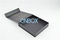 China Black Printed Cardboard Gift Box 185x185x36mm with Magnetic Closure for Foodstuff Packaging for sale