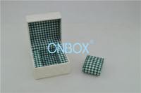 China PU Leather Watch Box Folding Jewelry Case 113x113x85mm Fabric Lining for sale