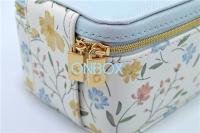 China Oil Bottle / Lipstick Luxury Plastic Zipper Box With Insert Slotted Partition for sale
