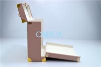 China Gold Metal Lock PU Leather Jewelry Case 245x155x155mm Custom Insert Travel Box for sale
