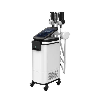 China Salon Use Vertical EMS Sculpting Machine 4 Handle Slimming Body Shaping for sale