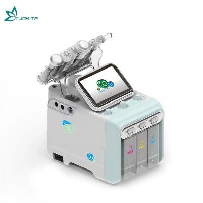 China Oxygen Microderm Hydro H2O2 Hydra Dermabrasion Machine With 6 Handles for sale