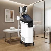 China Salon Use Vertical EMS Sculpting Machine 4 Handle Slimming Body Shaping for sale