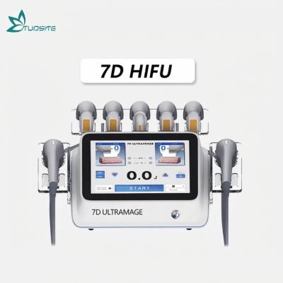 China Dual Handles 7D HIFU Equipment Face Lifting Body Contouring Machine for sale