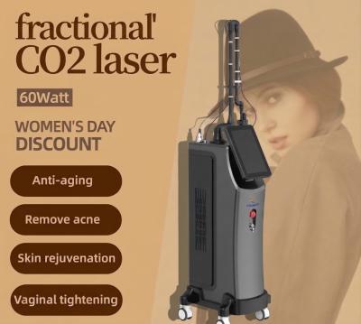 China 60W RF Metal Tube Fractional CO2 Laser Machine Skin Tightening Minimize pores Treatment for sale