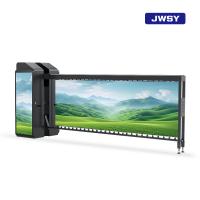 China Wushi Grey Heavy Duty Barrier Gate DC24V Advertising Parking Barrier Gate for sale
