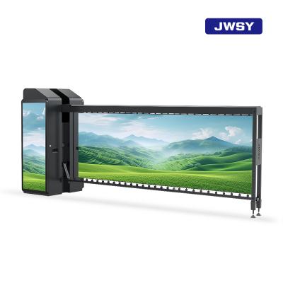 China Wushi Grey Heavy Duty Barrier Gate DC24V Advertising Parking Barrier Gate for sale