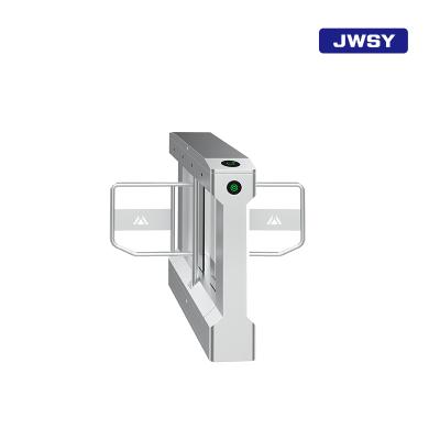 China Dual Core Stainless Steel Turnstile Gate , Eagle Eye Pedestrian Swing Barrier Turnstile Gate for sale