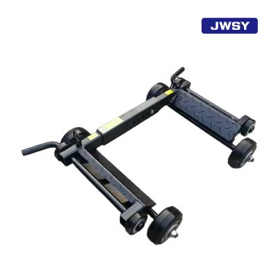 China Black Lever Directed Car Mover Square Tube With 150 Aluminum Core Wheels for sale
