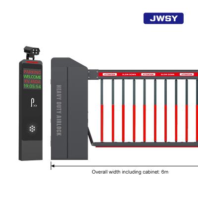 China J-KZ301 Warrior Heavy-Duty Retractable Barrier Gate with 1.5mm Thick Cabinet, 6m Max Width, and 4~8s Adjustable Speed for sale