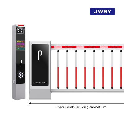 China J-KZ401 Heavy-Duty Retractable Barrier Gate with 2.0mm Thick Q235 Cabinet 3~6s Adjustable Speed and Standard 6m Full Width for sale