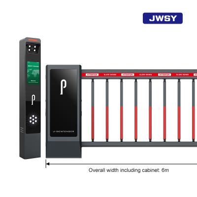 China J-KZ401 Grey Heavy-Duty Parking Barrier with IP54 Waterproof 50m Remote Control and 200W Motor for sale