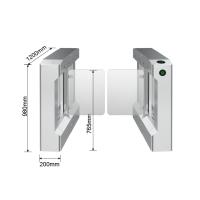China Eagle-Eye Swing Turnstile Gate with SUS304 Stainless Steel Chassis and Transparent Acrylic Swing Arm featuring TCP/IP Network Connectivity for sale