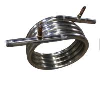 China 20P Spiral Coil Coaxial Heat Exchanger Convenient Oil Returning Smoothly for sale