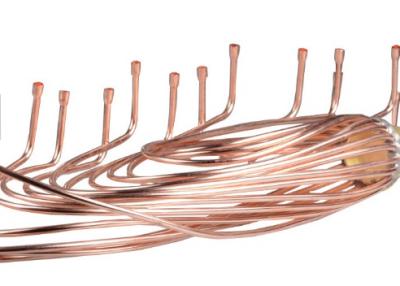 China Distributor Head Heat Exchanger Copper Coil Tubes With CE ISO 9001 Certification for sale