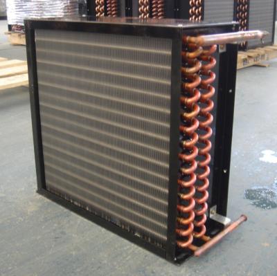 China Corrugated  7.94mm Fin Tube Heat Exchanger Central Air Conditioning for sale