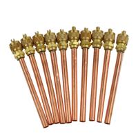 China 10cm Brass Hexgon Thread Ac Access Valve Non alloy for refrigerator for sale