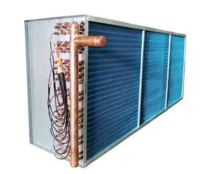 China Copper Tube Copper Fin Type Heat Exchanger for Central Air Conditioner for sale