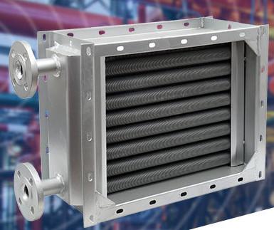 China Titanium Fin Type Coil Water To Air Heat Exchanger for Dry cooler, Evaproator, Condenser for sale