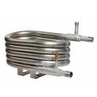 China Customized Coaxial Coil Heat Exchanger With Titanium Twisted Smooth Tube for sale