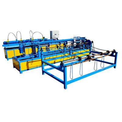 China 3.5KW automatic diamond wire mesh chain link fence making machine for sale