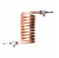 China Marine Plate Copper Coaxial Heat Pump Heat Exchanger 220V for sale