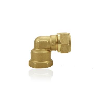 China 90 Deg Plumbing  Brass Heat Exchanger Components For Air Conditioning for sale