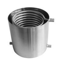 China 20P Spiral Coil Coaxial Heat Exchanger Convenient Oil Returning Smoothly for sale