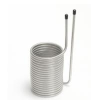 China Oval Stainless Steel Coaxial Heat Exchanger Smooth Surface 1.0mm Thickness for sale