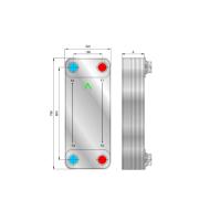 China 3.0Mpa Brazed Plate Heat Exchanger , Plate Frame Heat Exchanger Easy Maintenance for sale
