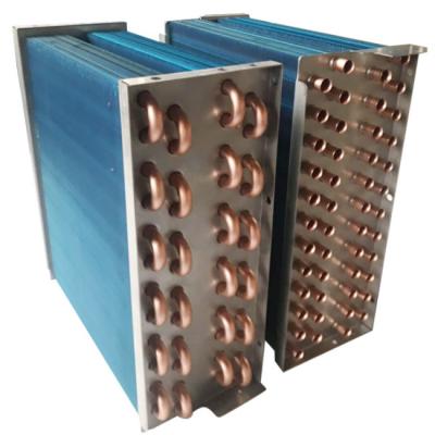 China R134A Sandblasting Finned Type Heat Exchanger  Copper Louvered for sale
