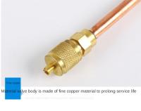 China 10cm Brass Hexgon Thread Ac Access Valve Non alloy for refrigerator for sale