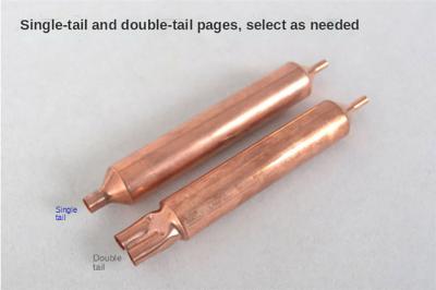 China Double Tail Filter Drier Heat Exchanger Components With Capillary OEM Available for sale
