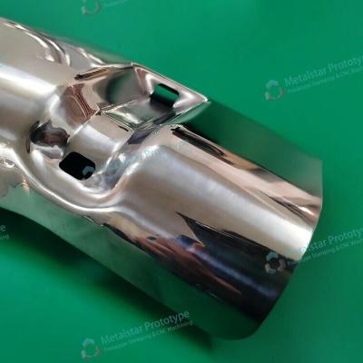 China Prototype deep draw metal stamping SUS304 brushing shot blasting for motorcycle for sale