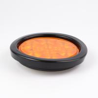 China 4 Inch Round Turn Signal Lights 10 LED PC Lens Waterproof Trailer Truck Tail Lights 12V DOT Compliant for sale