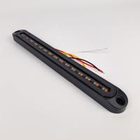 China 10 Inch LED Trailer Tail Light Bar Red & Amber Combined Brake Stop Turn Signal Lights for Truck Trailer Camper Van Boat Bus for sale