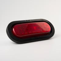 China PC Lens LED Taillights 6Inch Oval 26 LED Red Stop Turn Tail Lamp 12V Waterproof Rear  Lights for Truck Trailer Boat Van for sale