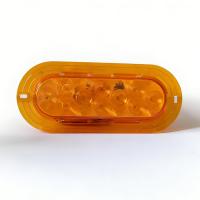 China 6 Inch 12V Oval 10-LED Side Marker Light Rear Turn Tail Warning Signal Light for Truck Trailer Cab Tractor for sale