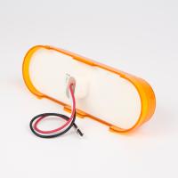 China 6 Inch 12V Oval 10-LED Side Marker Light Rear Turn Tail Warning Signal Light for Truck Trailer Cab Tractor for sale