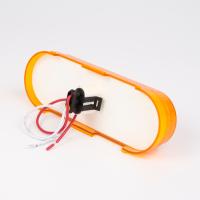 China 6 Inch 12V Oval 10-LED Side Marker Light Rear Turn Tail Warning Signal Light for Truck Trailer Cab Tractor for sale