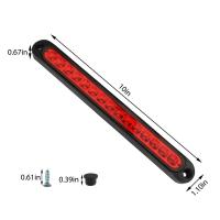 China 10Inch 10-30V Stop Turn Tail Light Bar LED Rear Indicator Tail Brake Car Light Waterproof LED Lamp for Truck Trailer Lorry Van for sale