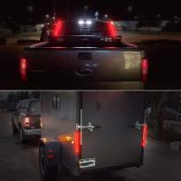 China 10-30V 9.8Inch Stop Tail Turn Signal Lamp 30 LED Red Amber Waterproof Light Bar for Heavy-Duty Truck Trailer Lorry Van for sale