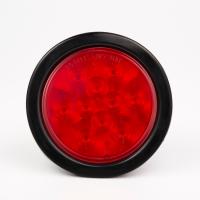 China 4 Inch Round LED Brake Light, 12V, 10 LEDs, DOT Certified, Heavy Duty, 3-Pin Plug & Grommet for Truck Trailer for sale