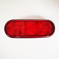 China 6 Inch Oval LED Brake Light for Truck Trailer, 12V, 13 LEDs, DOT Certified, Waterproof & Impact Resistant, 3-Pin Plug, Dome Lens for sale