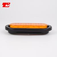 China 12V 24V 6 Inch Oval Truck Lamp 10 LED Amber Turn Signal Light for Truck Trailer Lorry Van for sale